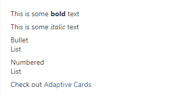 Markdown bullet and numbered lists not being rendered in web visualizer · Issue #909 · microsoft ...