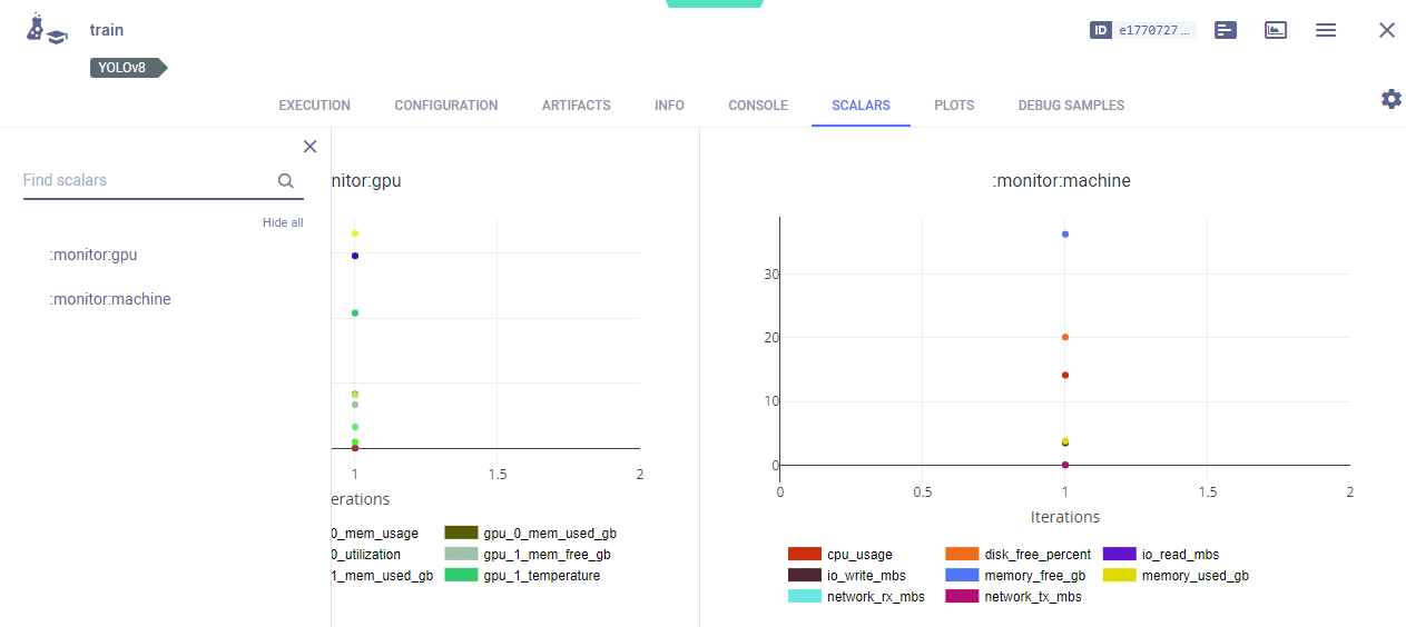 No metrics, train, val graph in ClearML · Issue #1647 · ultralytics/ultralytics · GitHub