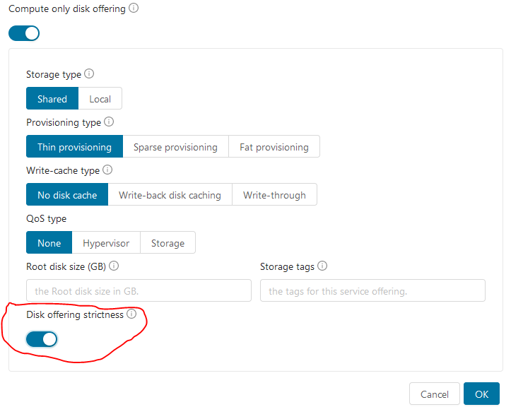 Ui Add Compute Offering Wizard Missing Parameter Diskofferingstrictness In Api Call · Issue