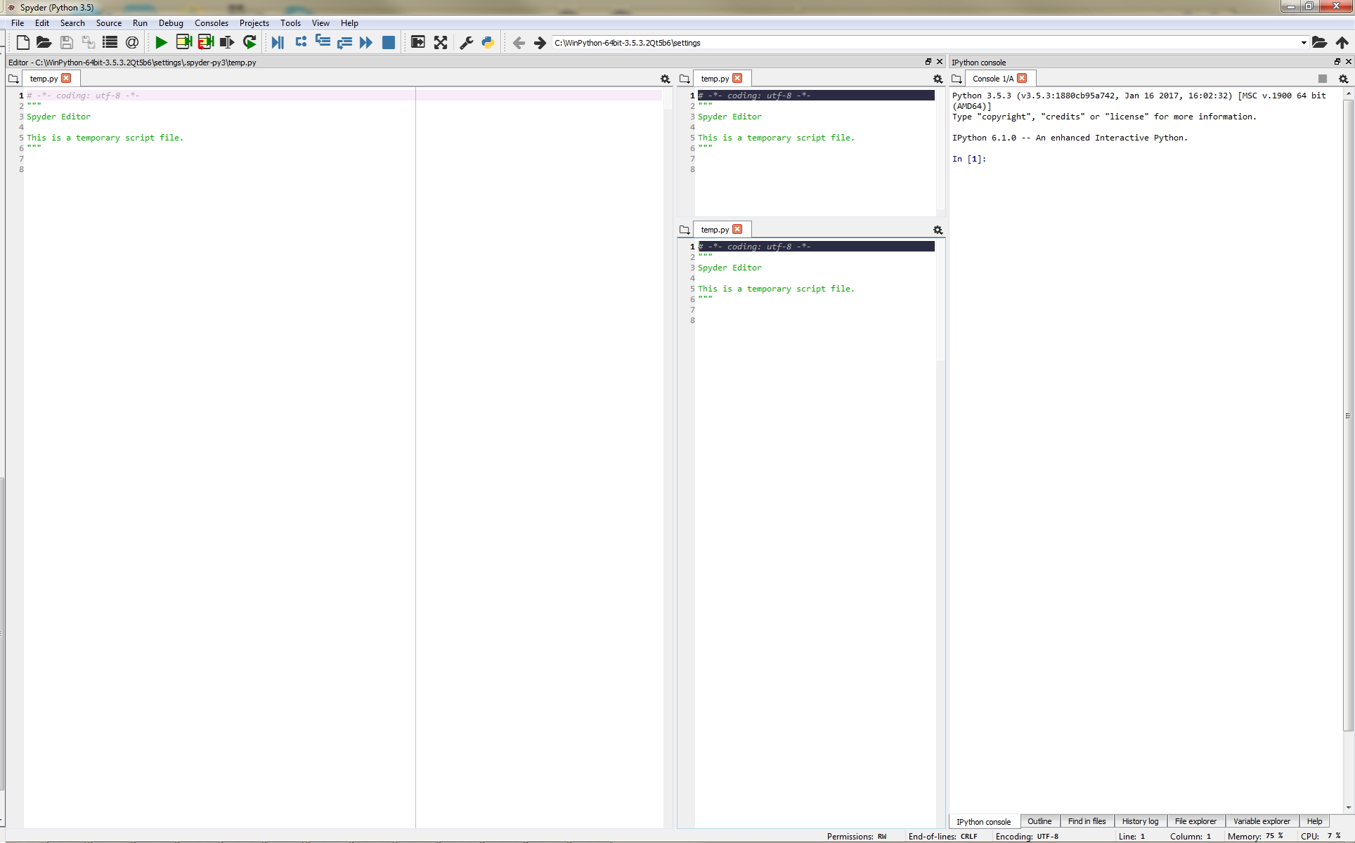 Split screen layout is incorrectly restored · Issue #5031 · spyder-ide ...