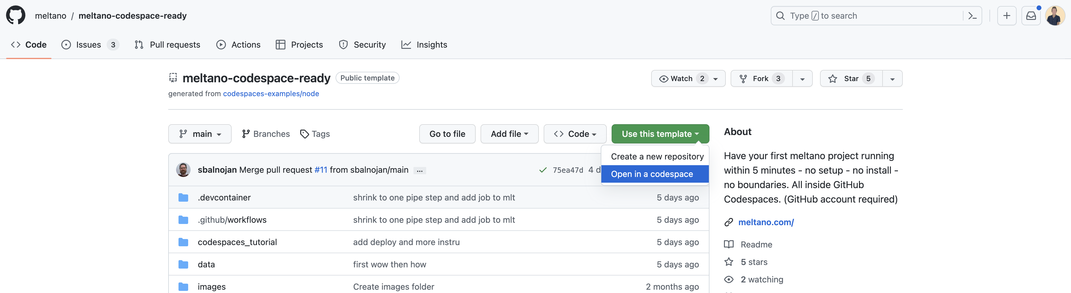 Custom landing page to select Codespace template from multiple · community · Discussion #44949 ...