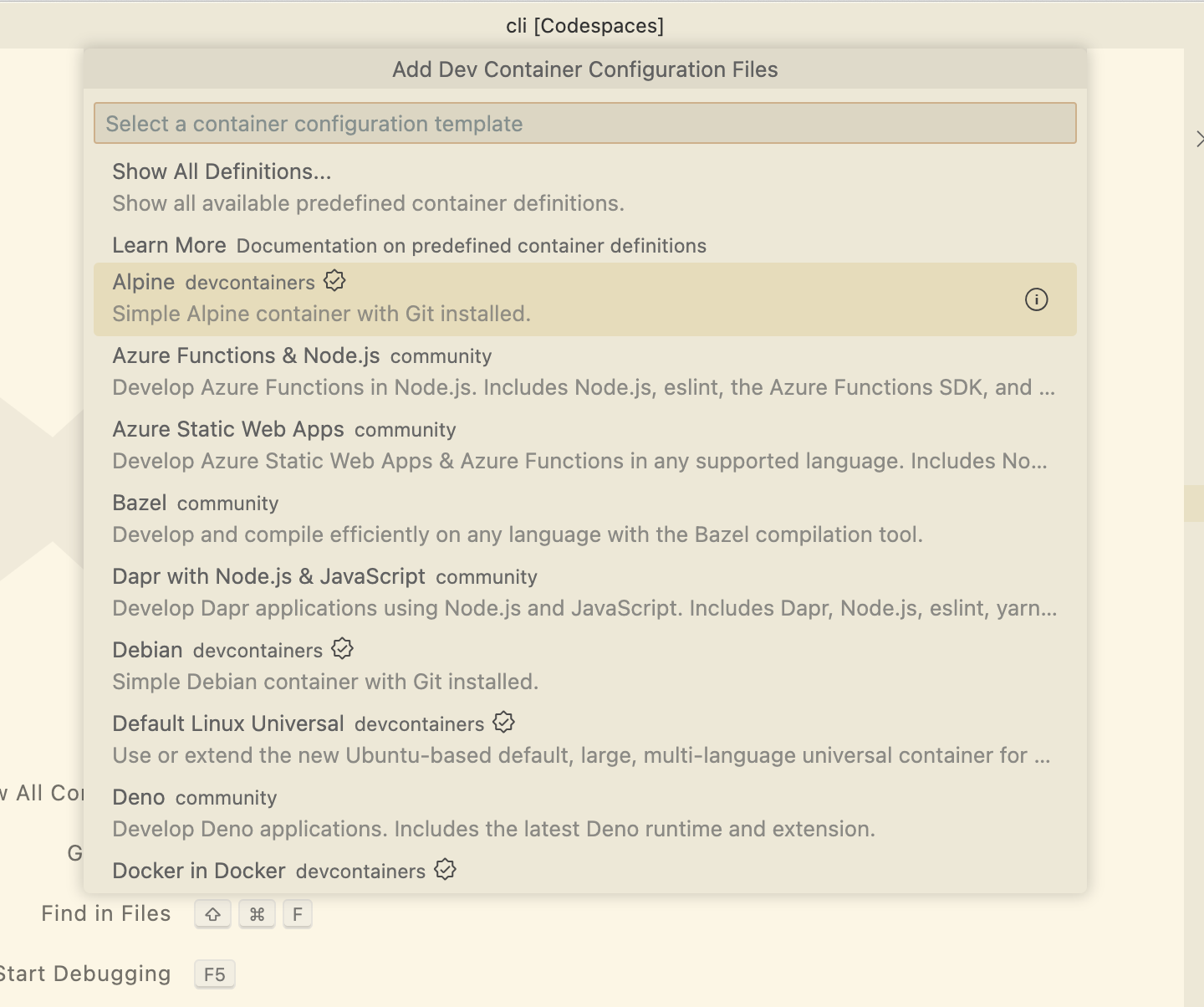 Custom landing page to select Codespace template from multiple · community · Discussion #44949 ...