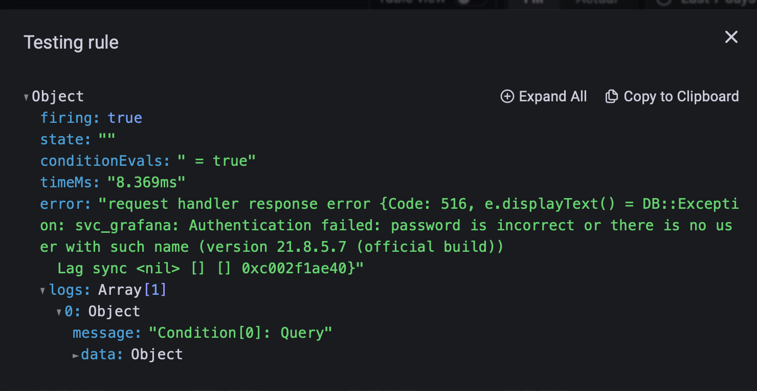Grafana 8.x.x alerts don't works with Provisioned data source · Issue #366 · Altinity/clickhouse ...