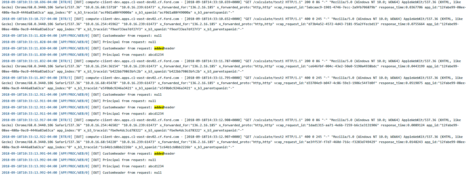 Zuul dropping the added headers for few requests while making asynchronous requests from Angular ...