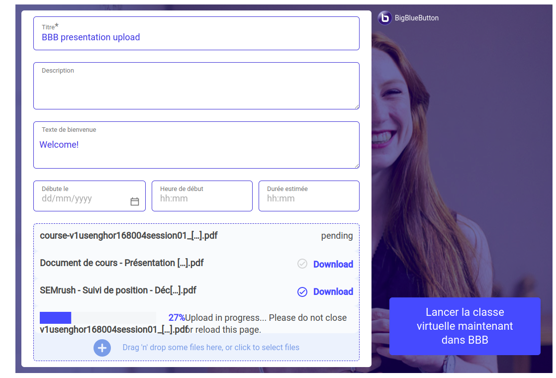 Text overlay when uploading a presentation on Marsha BBB (responsive UI) · Issue #1751 · openfun ...