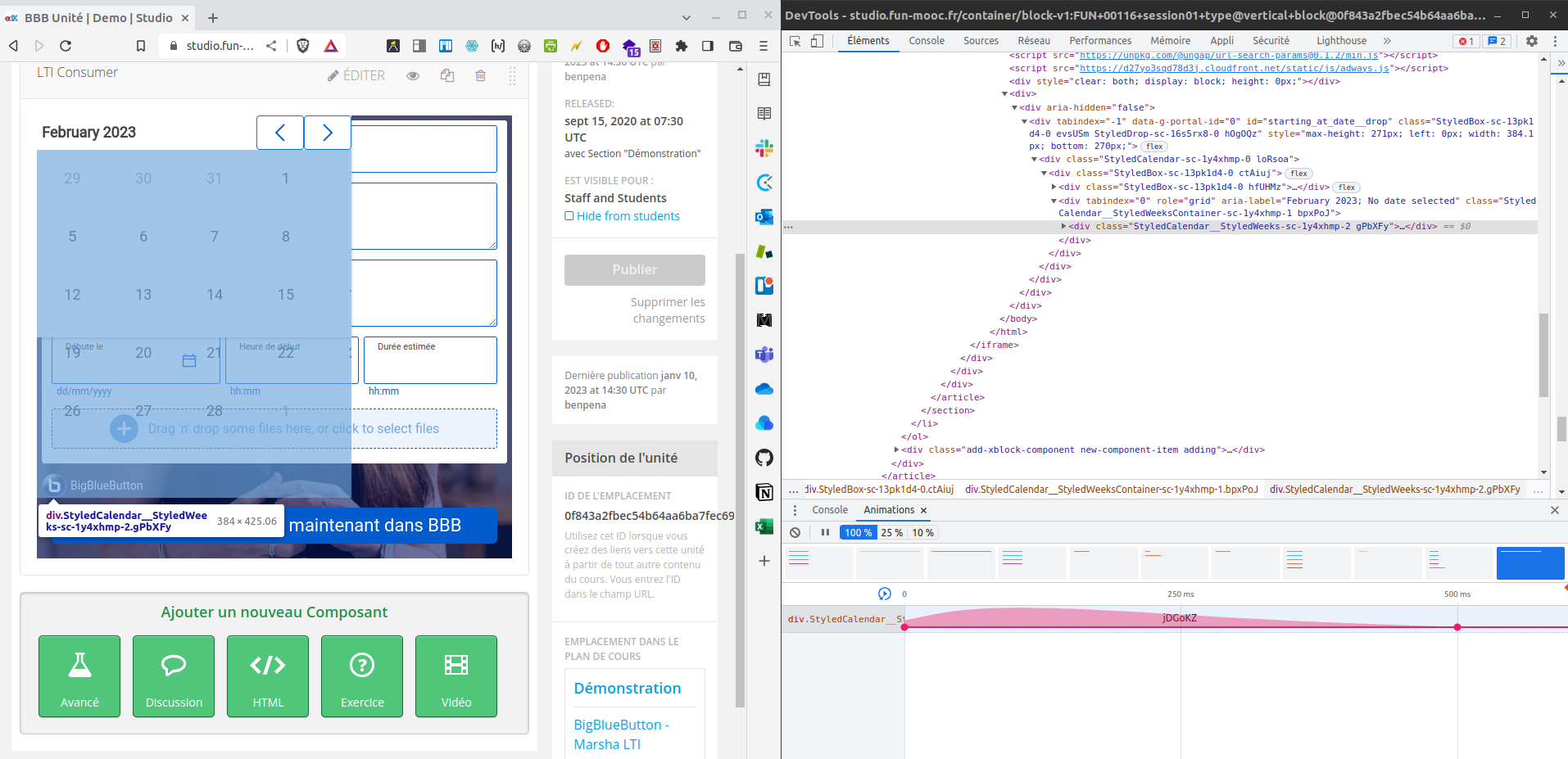 [Marsha BBB] StyledCalendar UI/UX issue · Issue #1945 · openfun/marsha · GitHub