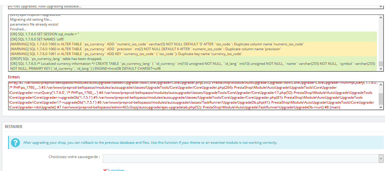 Autoupgrade failed: container is null - Call to a member function get() on null · Issue #20051 ...