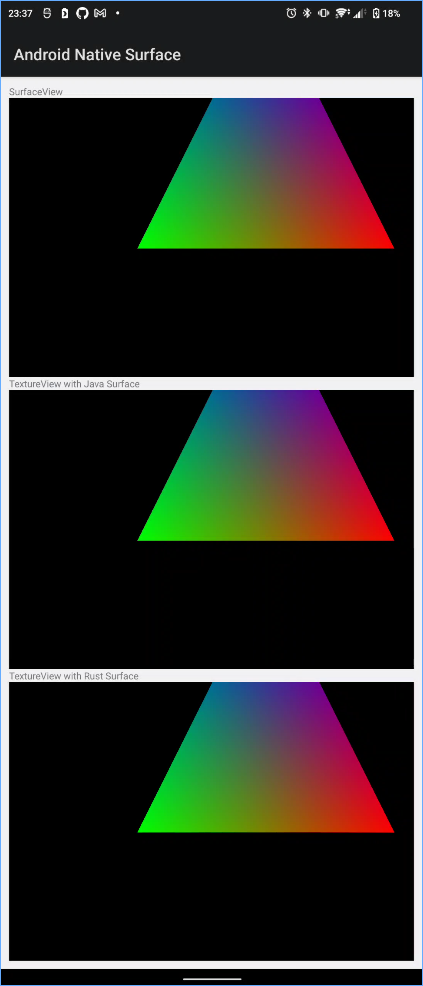 How to render to Android's SurfaceTexture · Issue #2009 · glium/glium · GitHub