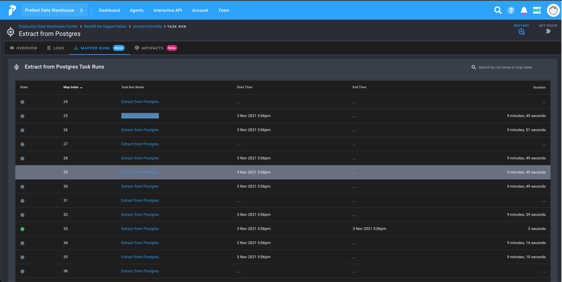 BUG: SKIPPED states don't have end times so UI counts up duration ...
