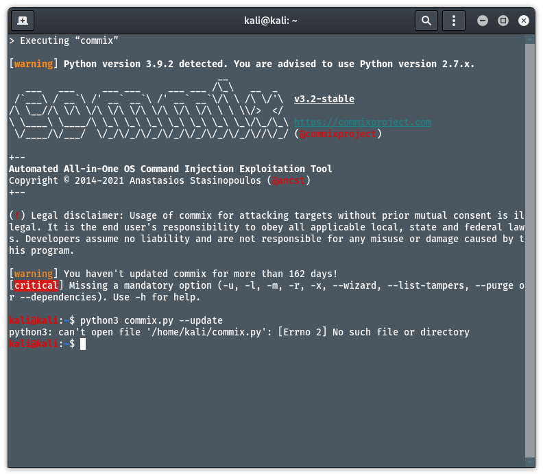 Original Commix ? · Issue #673 · commixproject/commix · GitHub