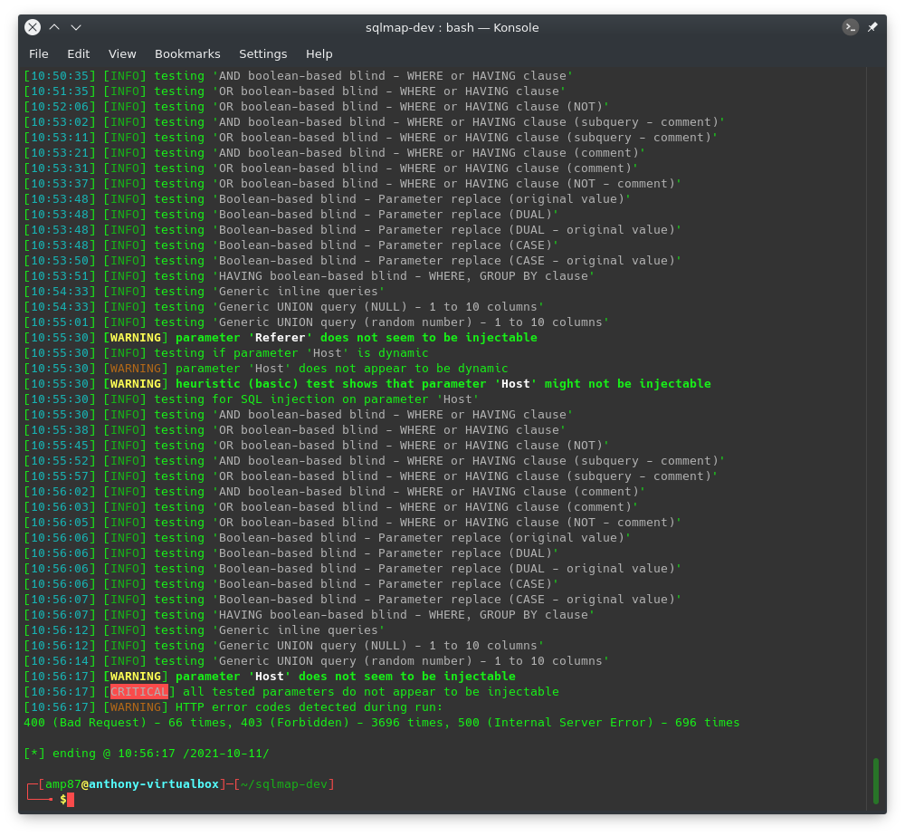 400 (Bad Request) - 66 times, 403 (Forbidden) - 3696 times, 500 (Internal Server Error) - 696 ...