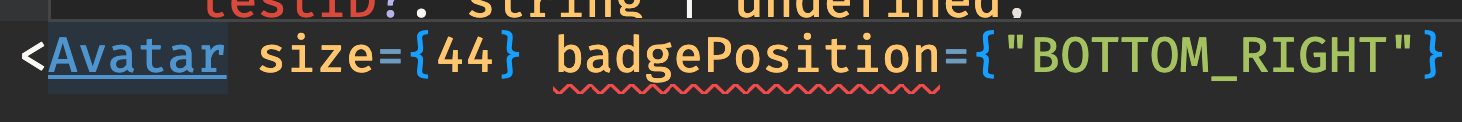 Avatar badgePosition typescript error · Issue #2074 · wix/react-native-ui-lib · GitHub
