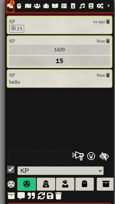 show speaker-identity with rolls · Issue #6 · hktrpg/foundryVTT-speak-as · GitHub
