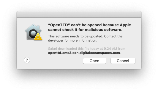 Support for macOS Catalina. · Issue #7623 · OpenTTD/OpenTTD · GitHub