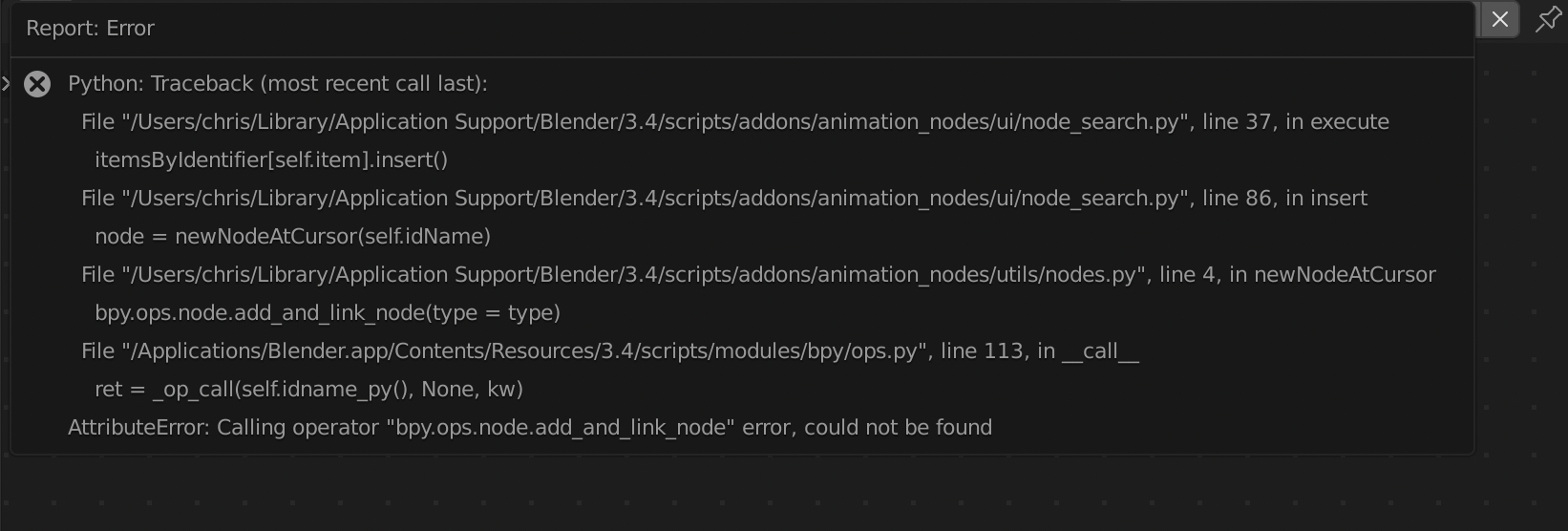 i just compiled AN for blender 3.4 and python 3.10 · Issue #1874 · JacquesLucke/animation_nodes ...