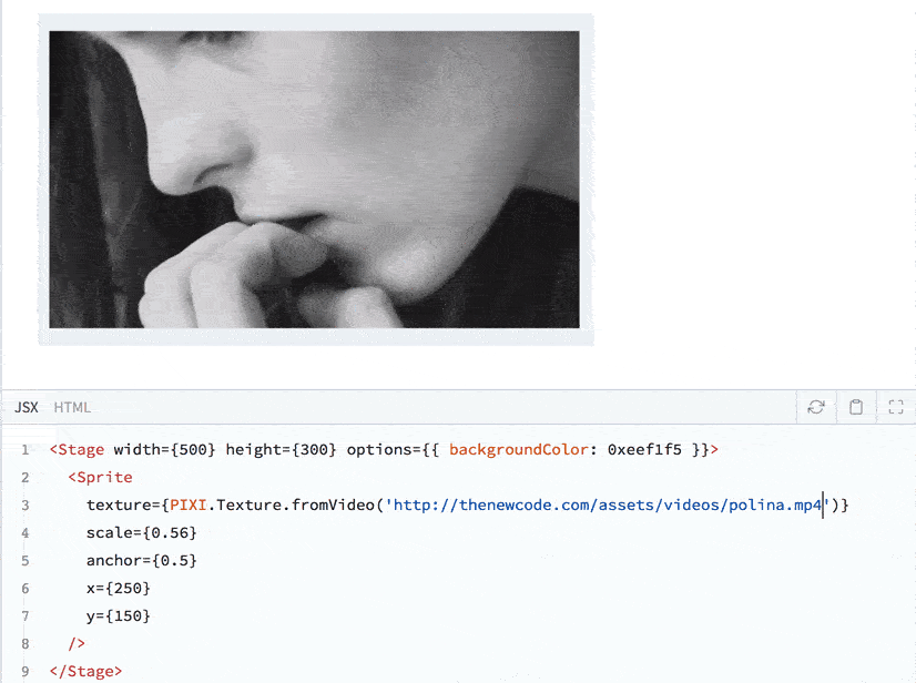 Video Textures · Issue 53 · Pixijspixi React · Github