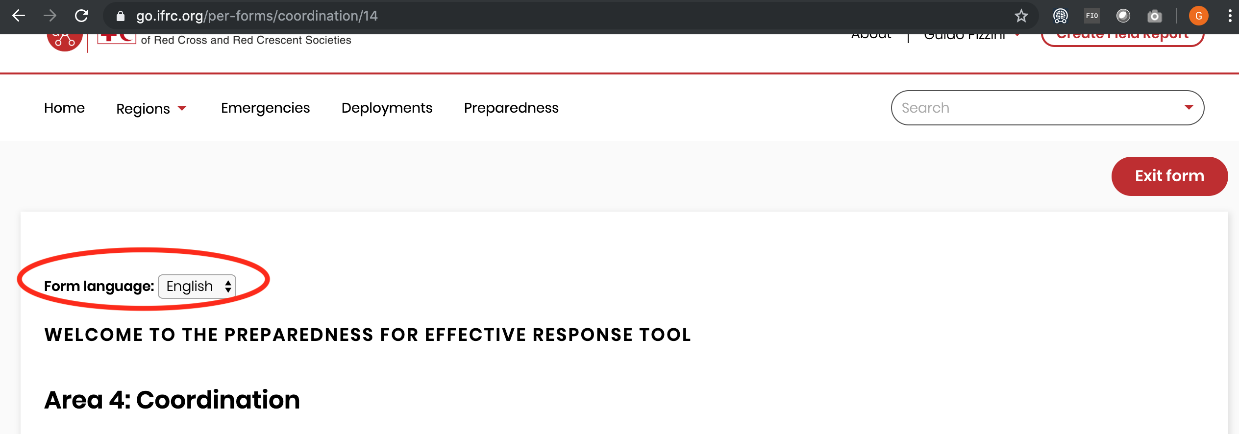 PER language forms to be hidden · Issue #808 · IFRCGo/go-frontend · GitHub
