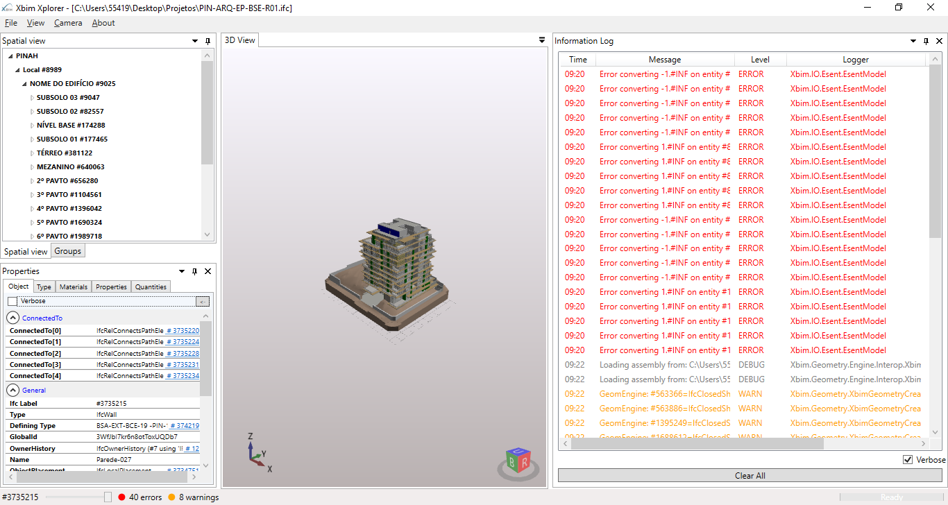 Suppress IFC errors to allow convertion to wexBim · Issue #331 · xBimTeam/XbimEssentials · GitHub
