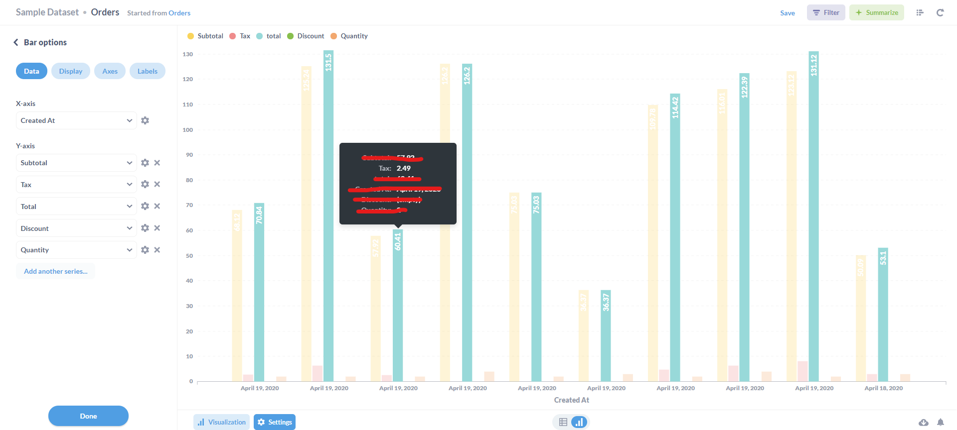 multiple value bar chart tooltips when over can be display only one value when hovered ? · Issue ...