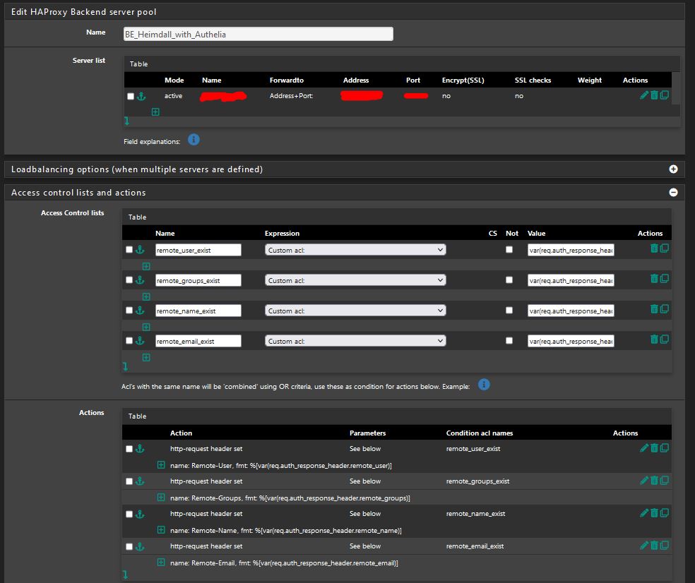 How do I configure HAProxy on pfsense? · Issue #2696 · authelia/authelia · GitHub