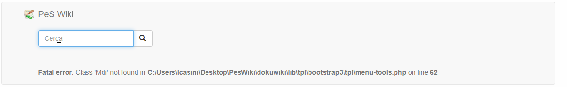 Fatal error: Uncaught Error: Class 'Mdi' not found in · Issue #446 · giterlizzi/dokuwiki ...