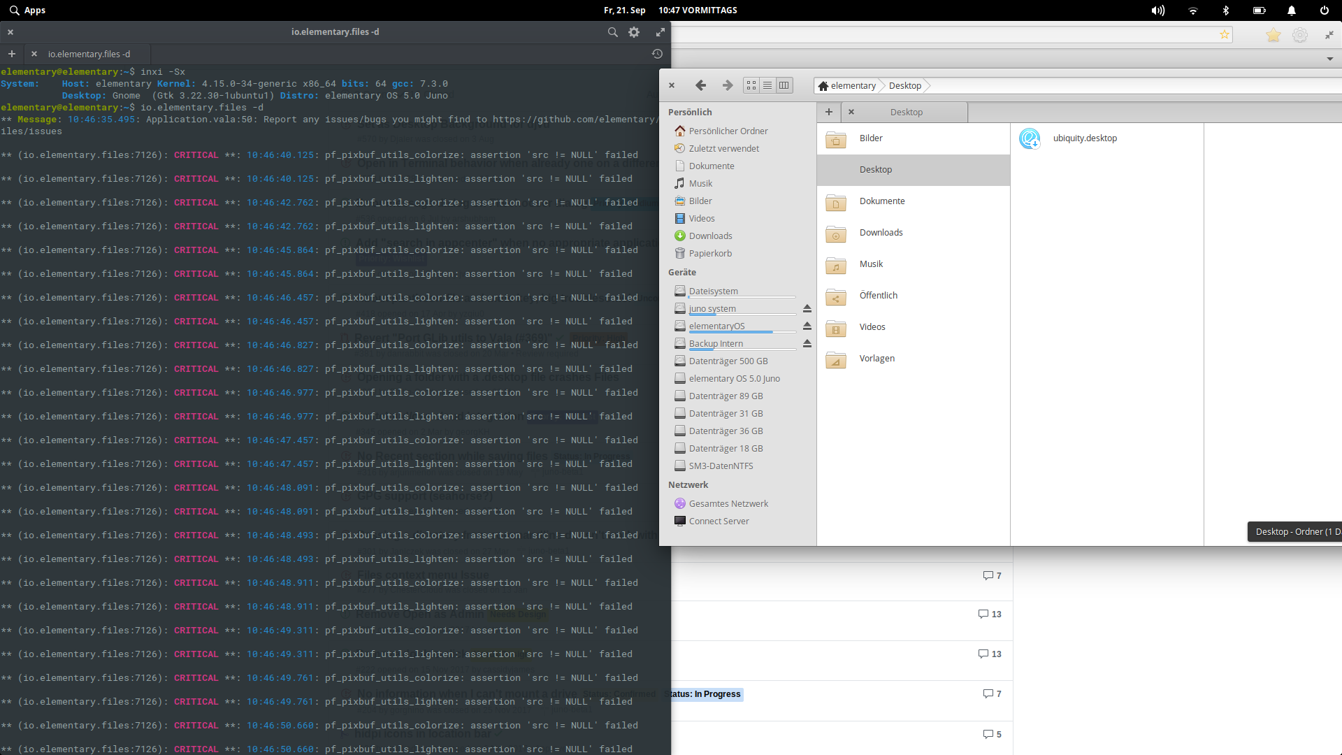 Missing Desktop Folder Icon In Colum View When Folder Is Selected Juno