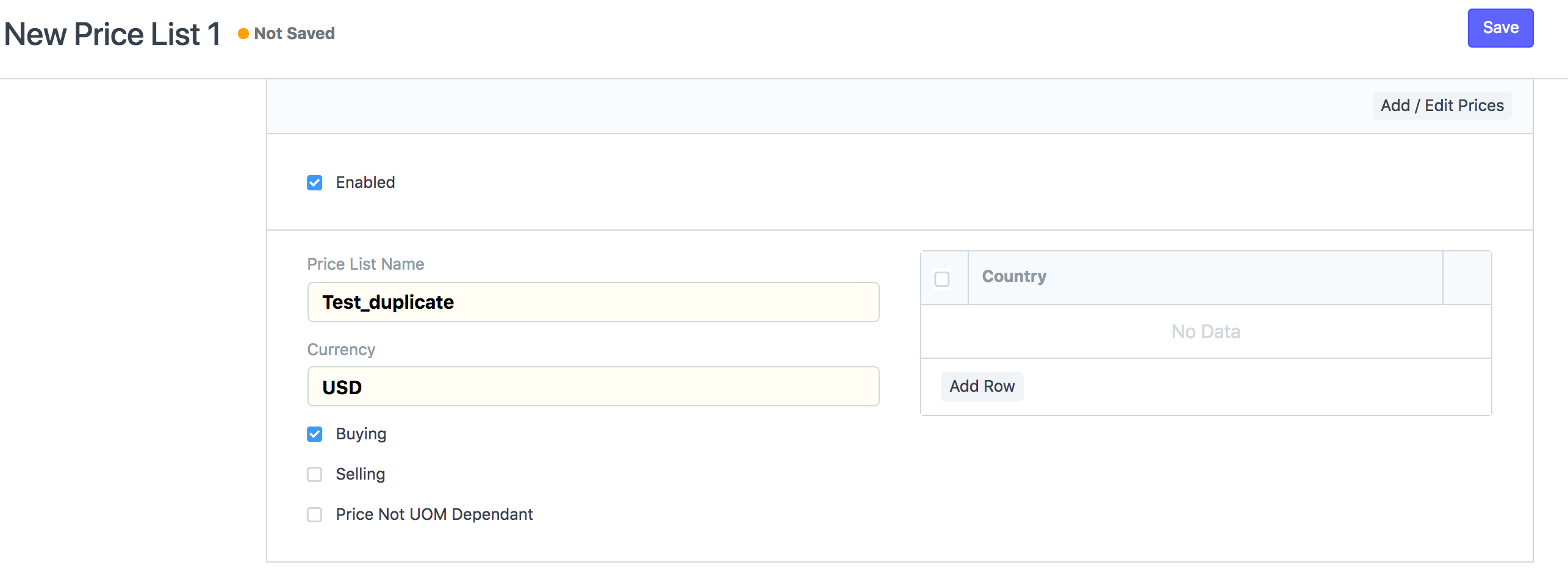 Duplicate Price List does not copy item prices · Issue #14441 · frappe/erpnext · GitHub