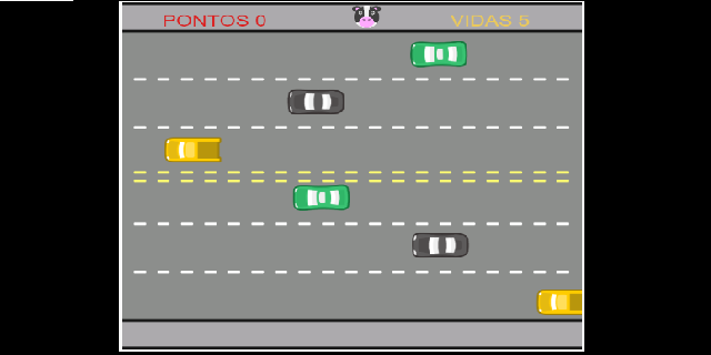 GitHub - screamersam/p5-sketch-freeway-with-alura: Jogo criado no curso JS Alura com algumas ...