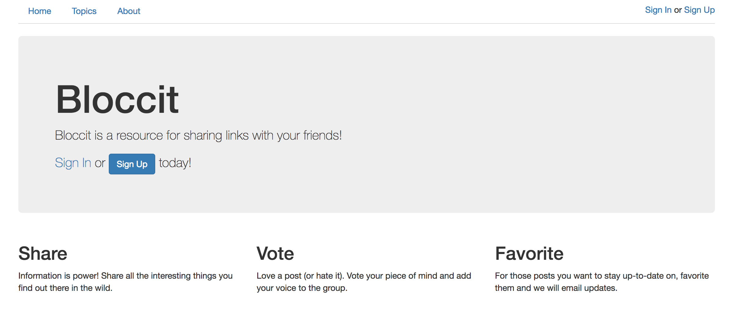GitHub - estenman/bloccit2: An app similar to Reddit built with Ruby on Rails