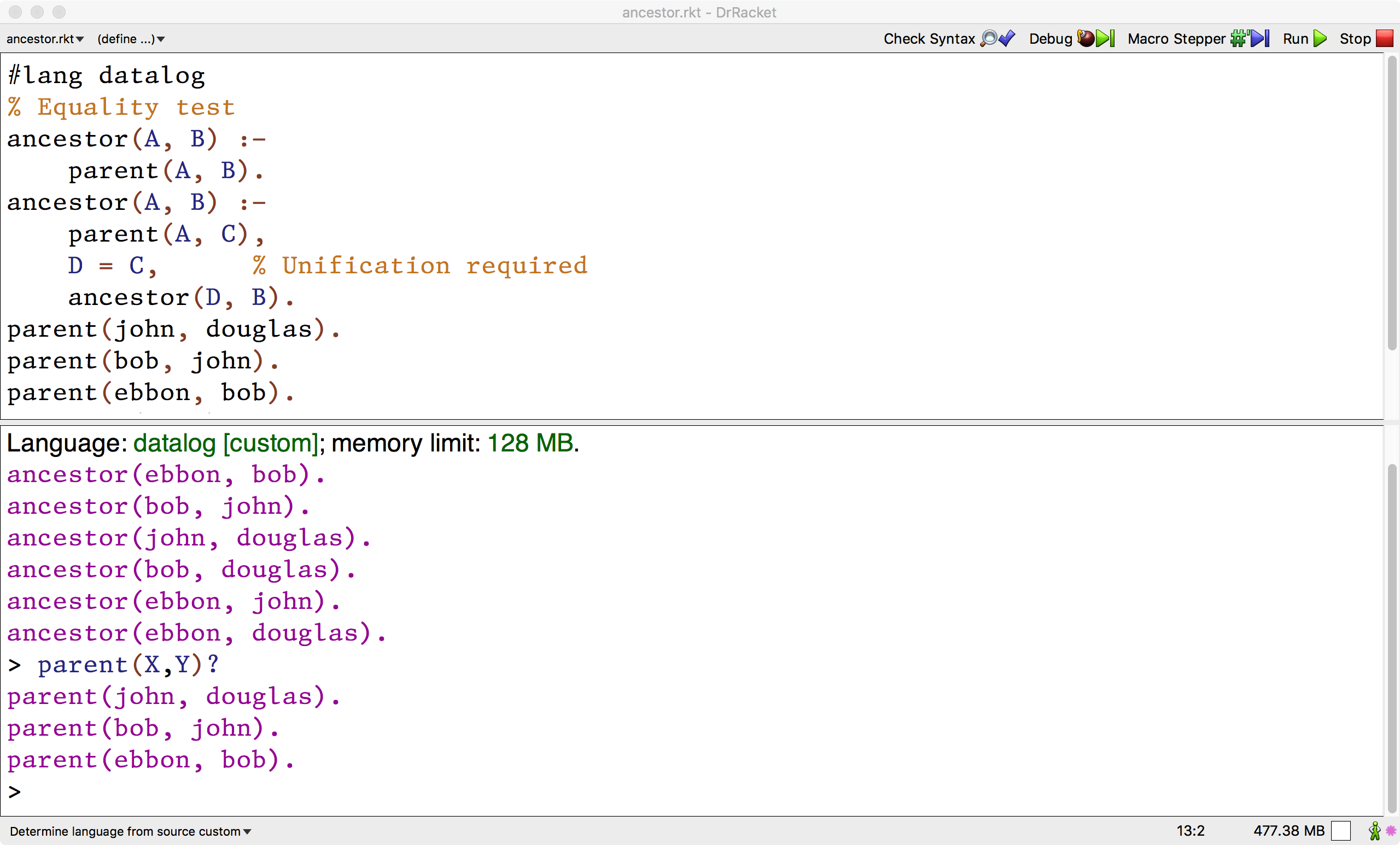 No #%top-interaction · Issue #9 · racket/datalog · GitHub