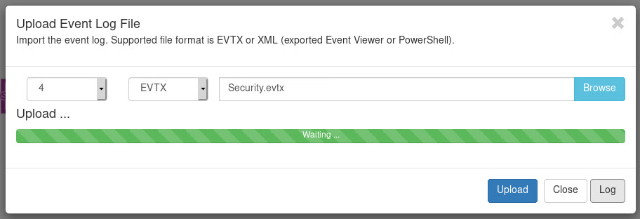 GUI | Parsing progress bar is not working · Issue #66 · JPCERTCC/LogonTracer · GitHub