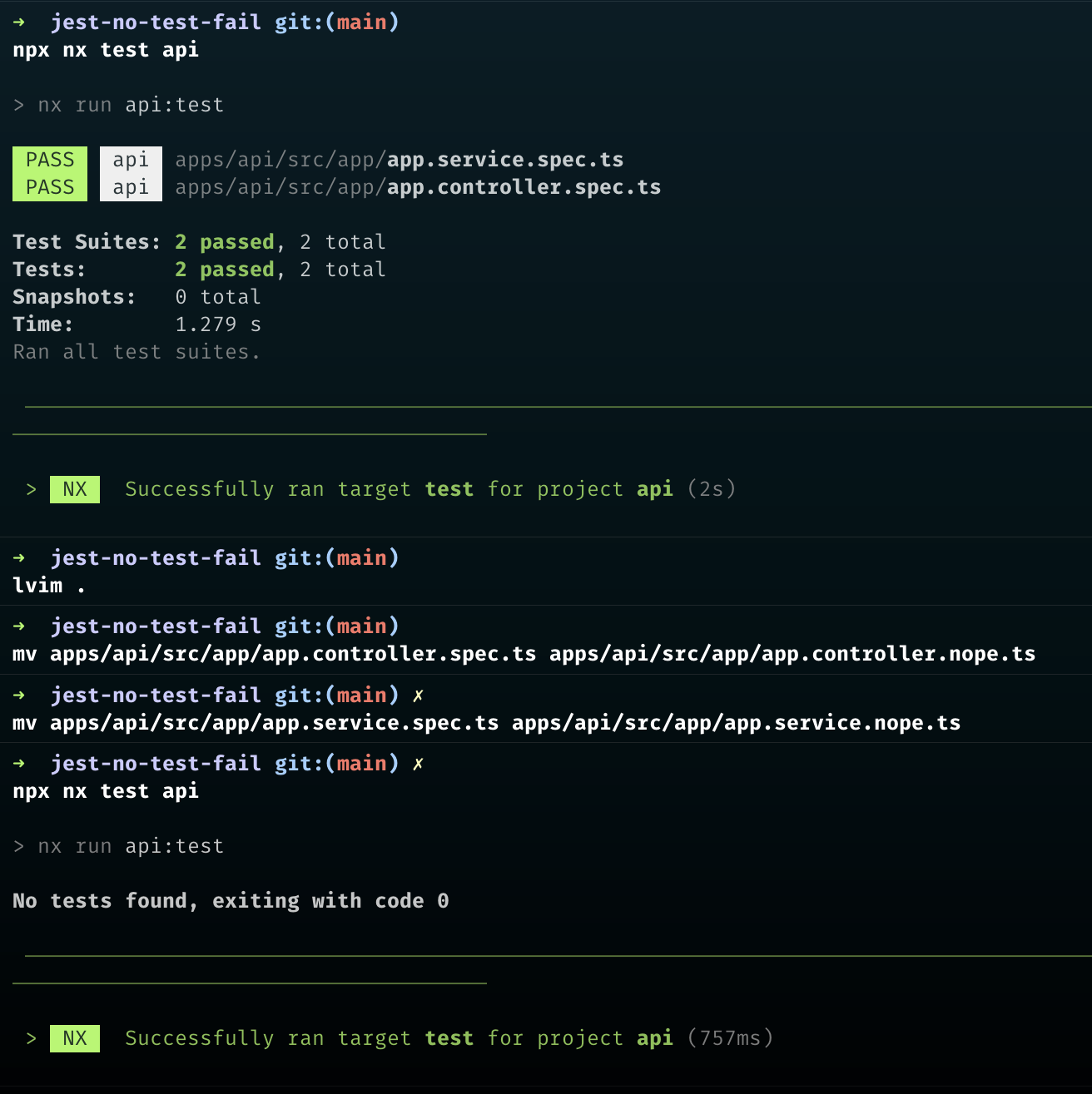 Jest Fails With No Tests Option Passwithnotests Doesn T Work · Issue 12497 · Nrwl Nx · Github