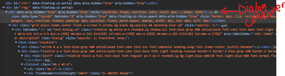 Popups not don't appear in open dialog due to z index of the dialog being greater than the popup ...