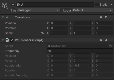 IMU acceleration is affected by scale · Issue #55 · Field-Robotics-Japan/UnitySensors · GitHub