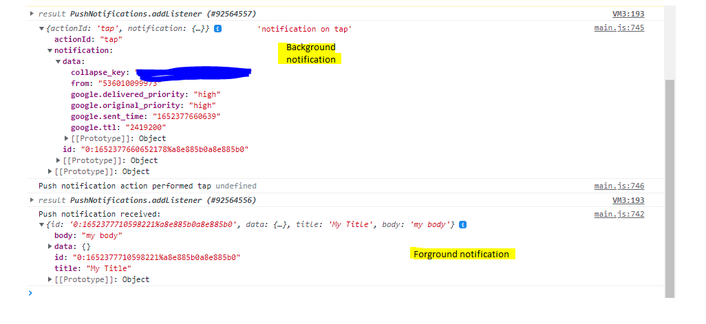 Push notification on tap notification.inputValue is undefined · Issue ...