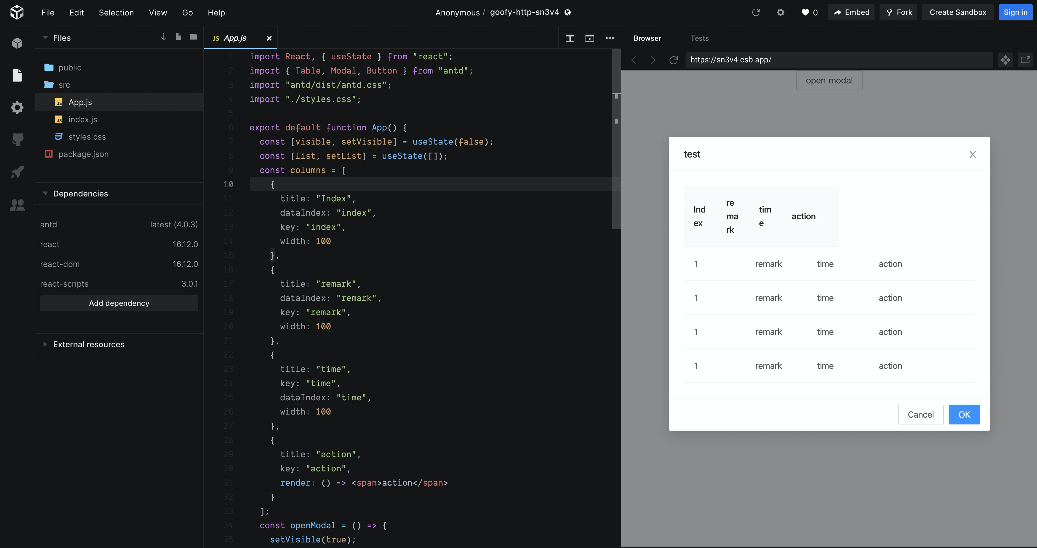 第一次打开modal内table表头错位 · Issue #22409 · ant-design/ant-design · GitHub