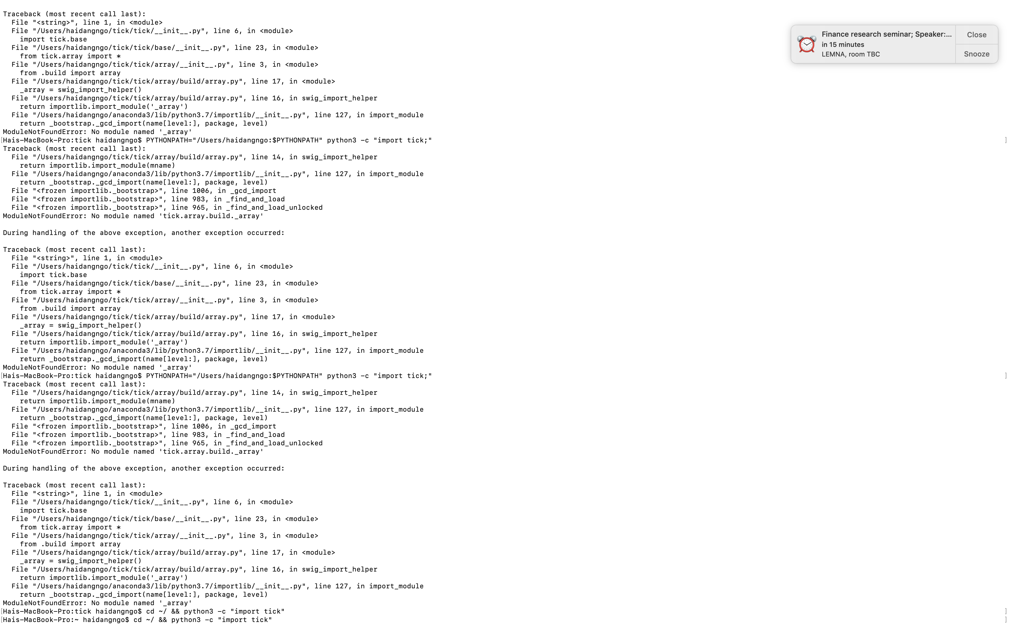 Installing errors in MacOs · Issue #316 · X-DataInitiative/tick · GitHub