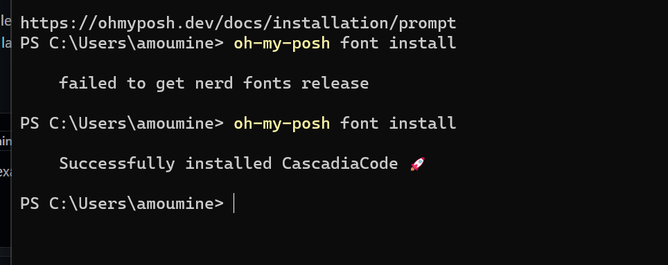 "failed to get nerd fonts release" · JanDeDobbeleer oh-my-posh · Discussion #4016 · GitHub