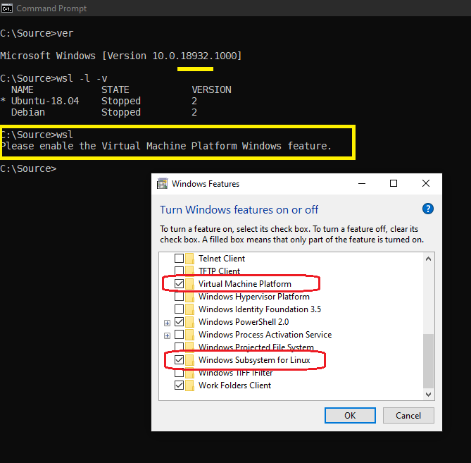 Wsl2 Fails To Start After Upgrade To Insider Build 18932 · Issue 4292 · Microsoftwsl · Github 
