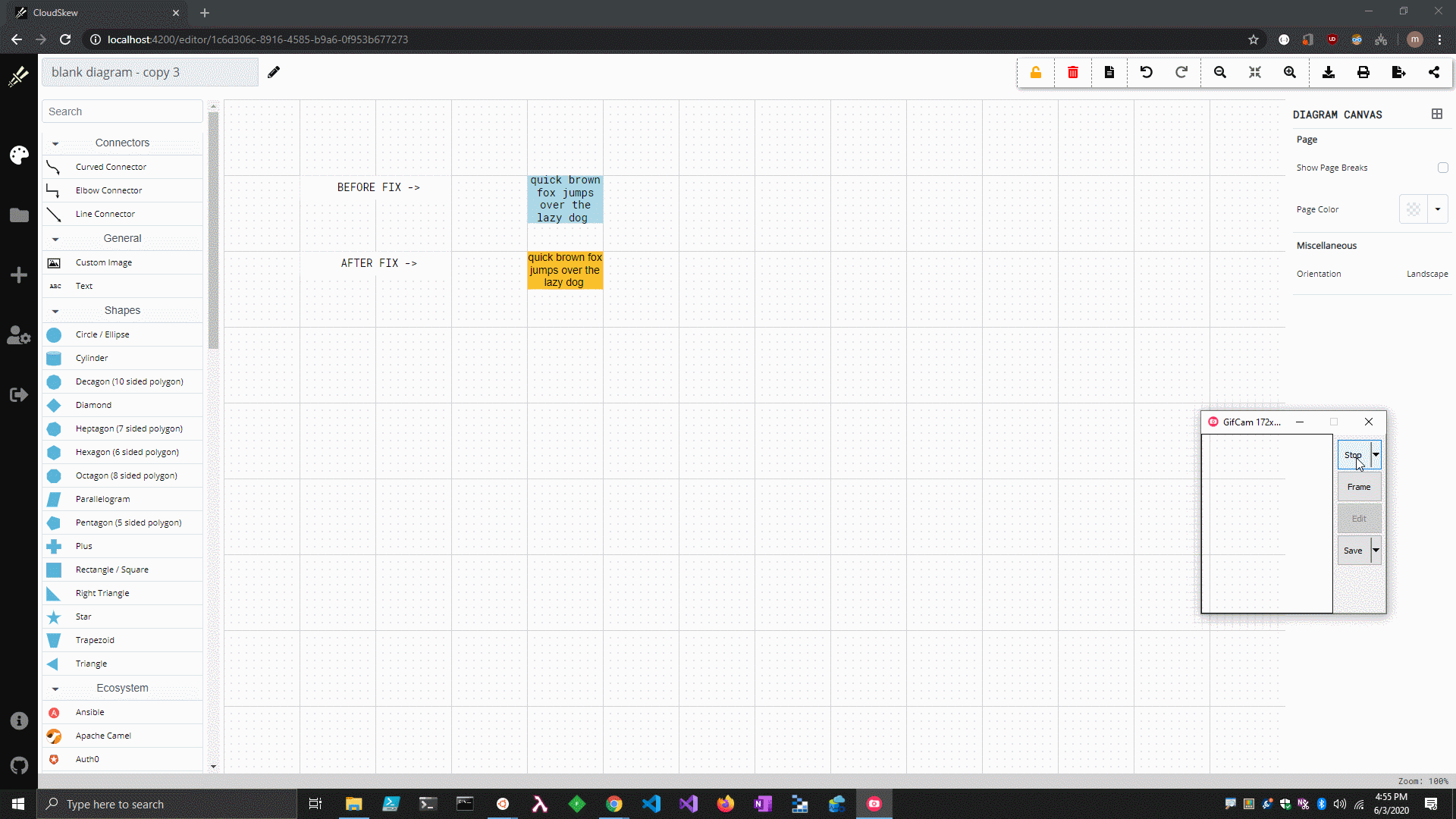 Multi-line text boxes don't honor sizing after logging out and in again ...