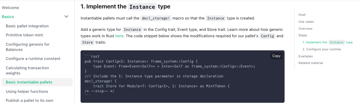 Highlight Sidebar Menu Items When Scrolling · Issue 59 · Polkadot Developerssubstrate Docs 