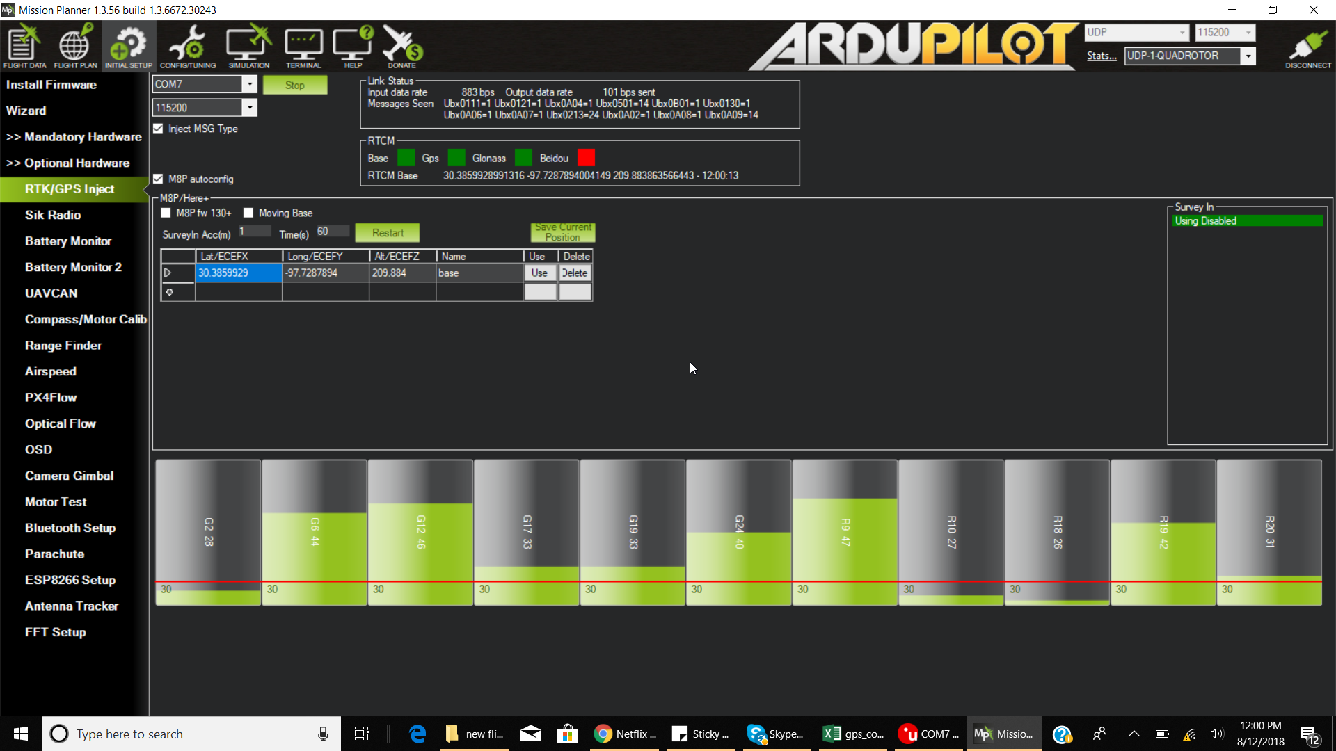 RTK base not detected in QGC on windows · Issue #6734 · mavlink/qgroundcontrol · GitHub