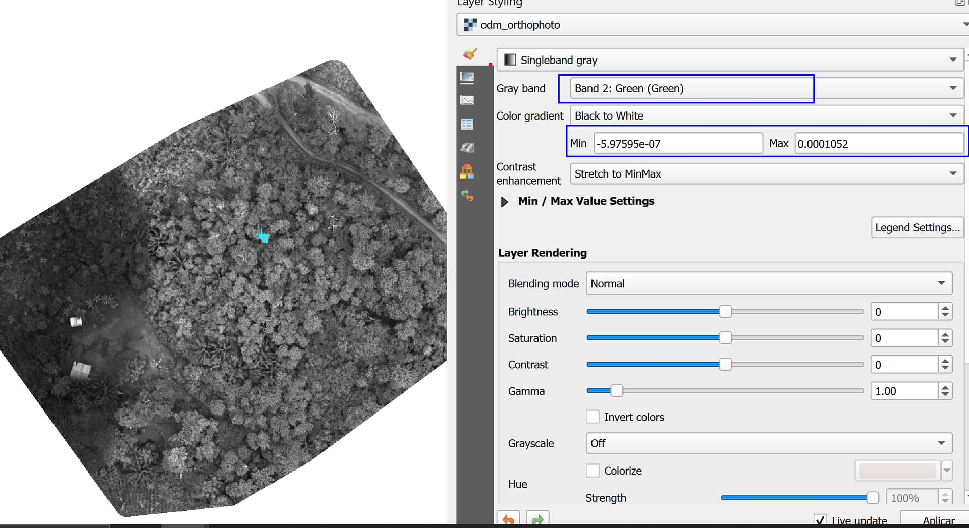 Negative values in bands after calibration image? · Issue #1418 · OpenDroneMap/WebODM · GitHub