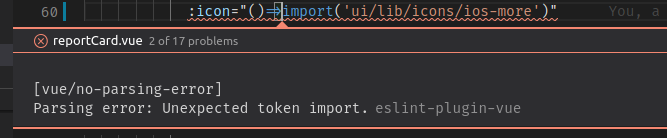 v-bind use dymaic import get errors · Issue #1246 · vuejs/eslint-plugin-vue · GitHub