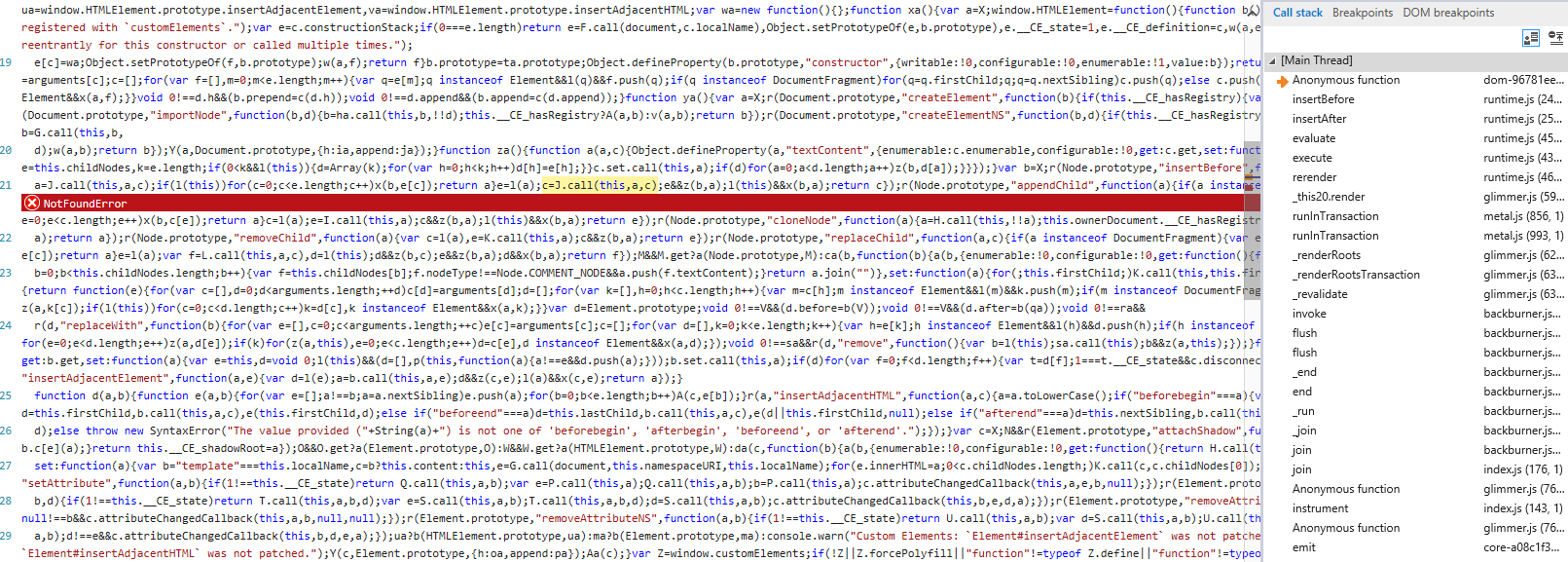 Polyfill: insertBefore wrapper does not account for changing parent when shadowDOM polyfill used ...