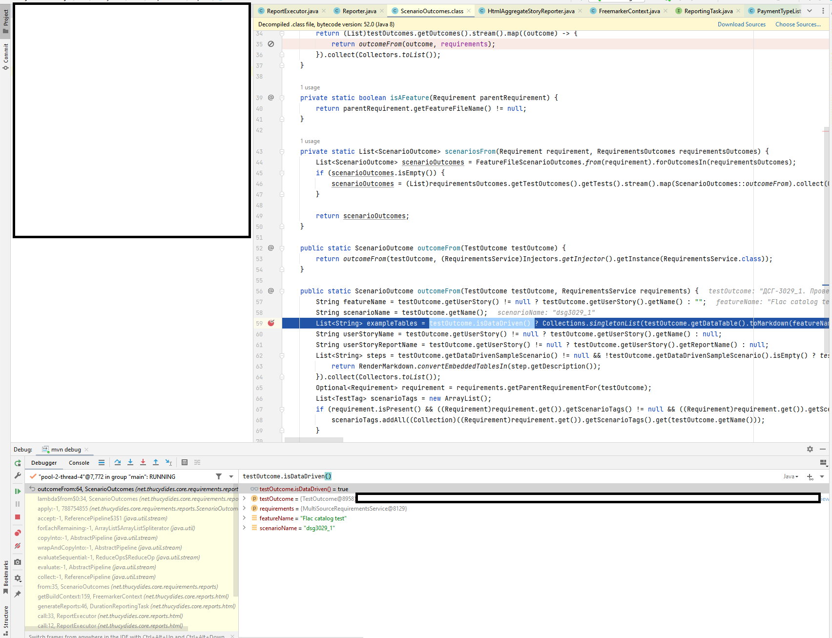 Failed to generate report for net.thucydides.core.reports.html.AggregateReportingTask@665ed71a ...