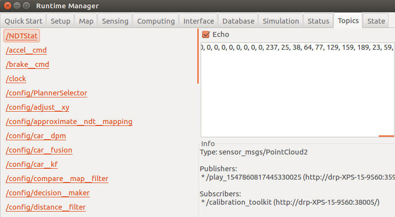 Lidar view not seen in calibrator · Issue #516 · autowarefoundation/autoware_ai · GitHub
