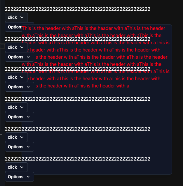 UDropdown and UPopover dropdown menu, dropdown will be obscured · Issue #368 · nuxt/ui · GitHub