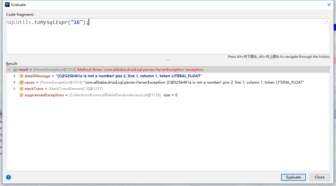 使用SQLUtils.toMySqlExpr(str)方法时 当 str以数字开头中间包含字母E时 str会被当成number处理 · Issue #3033 · alibaba/druid ...