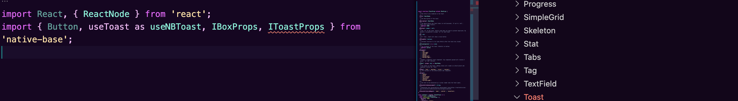 Export IToastProps (Toast config) type definition · Issue #3784 ...